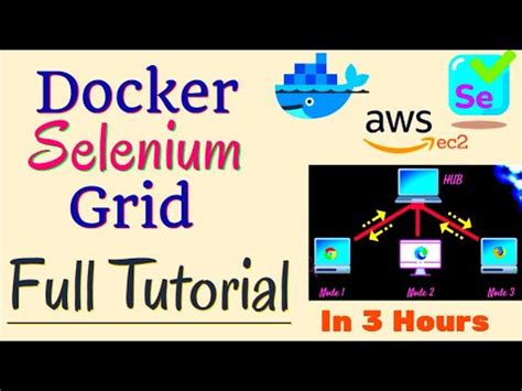 Docker Selenium Grid Full Tutorial For Test Automation Run Selenium