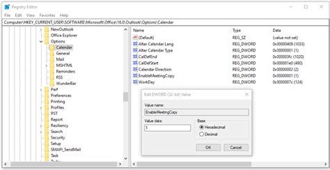 Copy Outlook Meetings Appointments