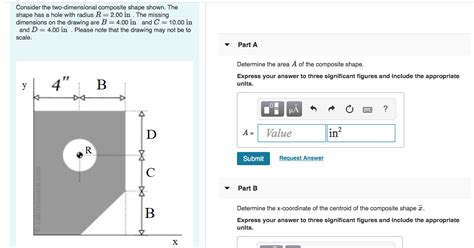 Solved Consider The Two Dimensional Composite Shape Shown Chegg