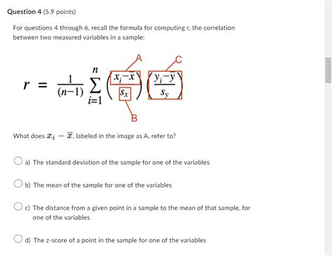 Solved For Questions 4 Through 6 Recall The Formula For Chegg Com