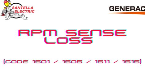 Generator Errors Generac Santella Electric