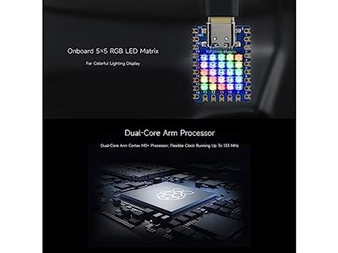 Waveshare Rp2040 Rgb Led Matrix A Colorful Development Tool Electronikz