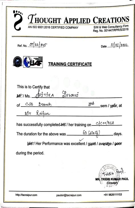 Hitika Dewani On Linkedin C Dsa Programming Certification