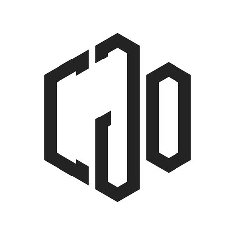 Desenho Do Logotipo Cjo Letra Inicial Logotipo Cjo Monograma Usando
