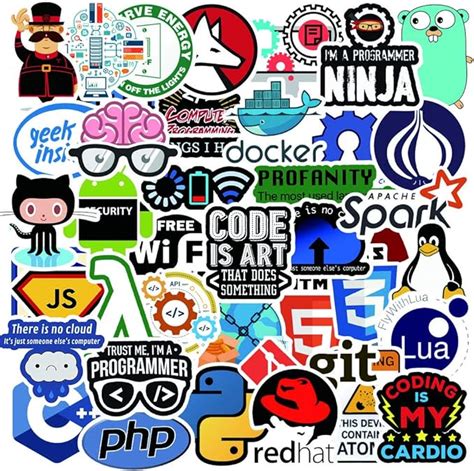 Cute Laptop Stickers Pack Developer Programming Stickers For Developers Coders Programmers