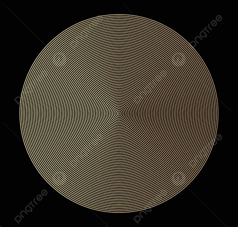 Gold Circle Elements For Design And Decor Cover Motion Circular Vector