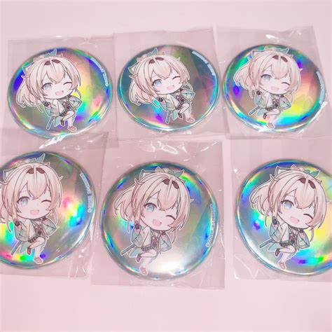美しい ホロライブ スターター 缶バッジ 風真いろは 6個セット