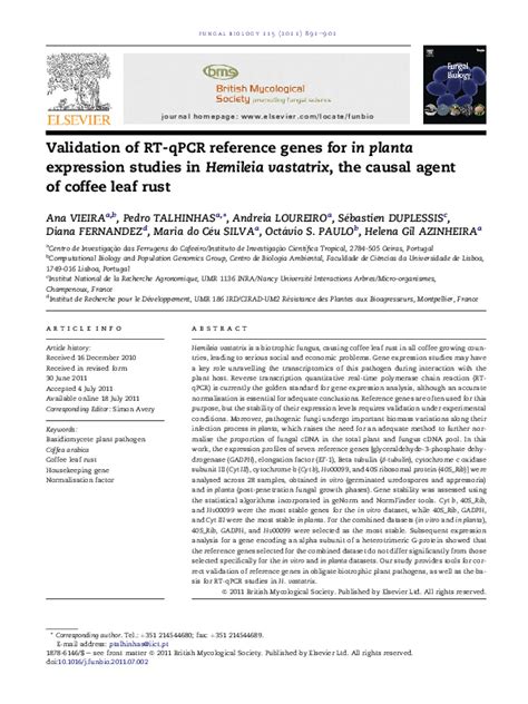 Pdf Validation Of Rt Qpcr Reference Genes For In Planta Expression