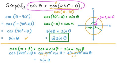 Question Video Simplifying Trigonometric Expressions Using Cogunction Identities Nagwa