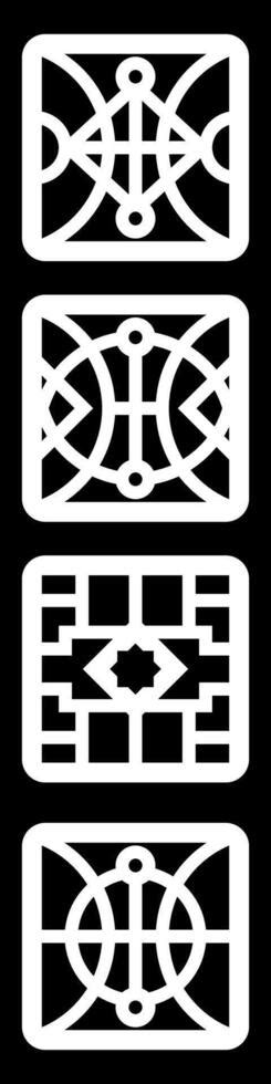 Simple Geometric Pattern For Background Decoration Panel And CNC Cutting Vector Art