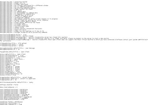 Open Client Message Properties
