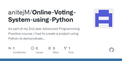 Online Voting System Using Pythonapp Mini Project Pythonpdf At Main