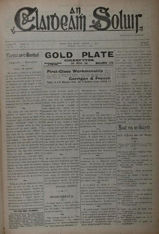 An Claidheamh Soluis Eanáir Meitheamh 1905 By Conradh Na Gaeilge Issuu