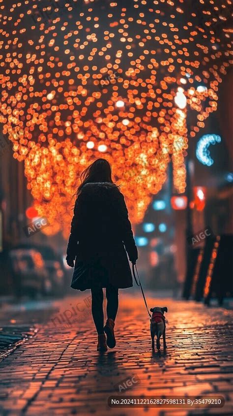 Ai创作图光斑背影 遛狗背影 夜幕下散步的行人 街灯下玩耍的女孩 灯下路人 夜景人影 雪夜人影 夜景人物 雪夜行人 都市夜归人 夜路人 冬夜夜归人 傍晚行人 路灯下走 城市遛狗场景nipic