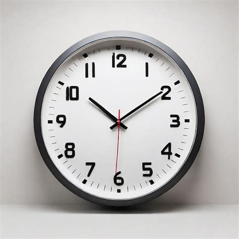 a wall clock isolated on a white background premium ai generated image