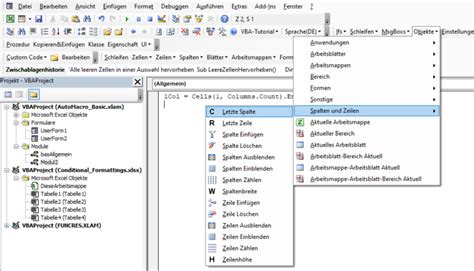 VBA Code Beispiele für Excel Automate Excel
