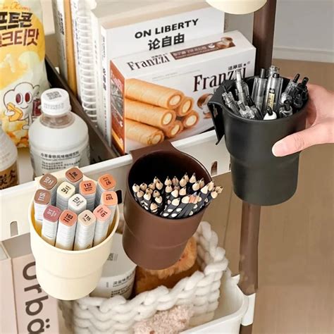 Plastic Hanging Pen Pencil Holder Portable Stationery Organizer Large
