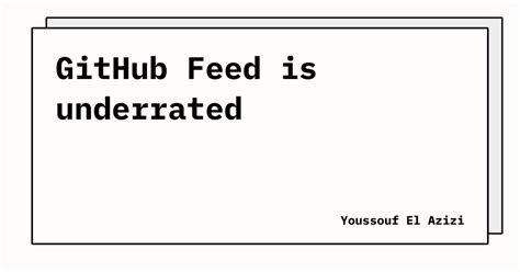 github feed is underrated 🤔 r programming