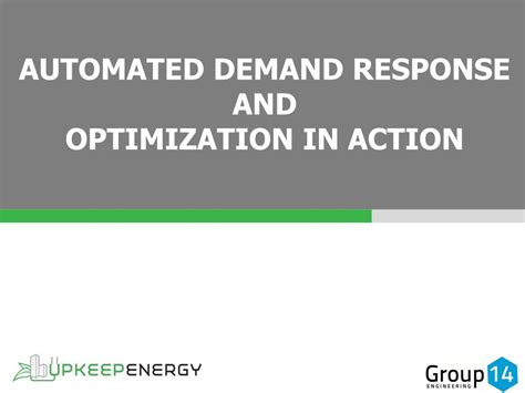 PPT Automated Demand Response And Optimization In Action PowerPoint Presentation ID