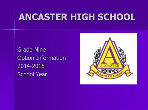 Ancaster High School