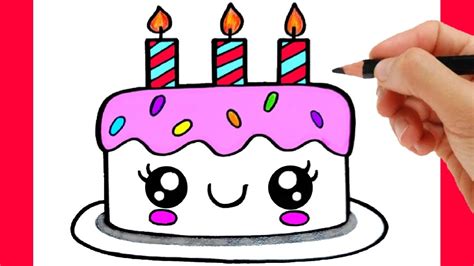 Easy Draw Birthday Cake
