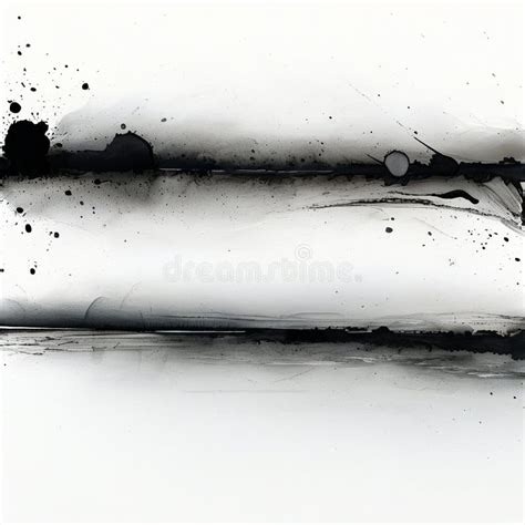Dynamic Black And White Abstract Design Featuring Expressive Ink