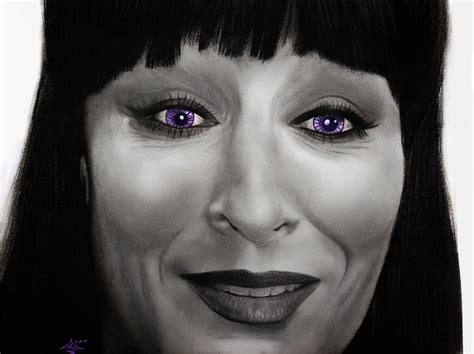 The Grand High Witch Anjelica Huston From The Witches Drawing Print