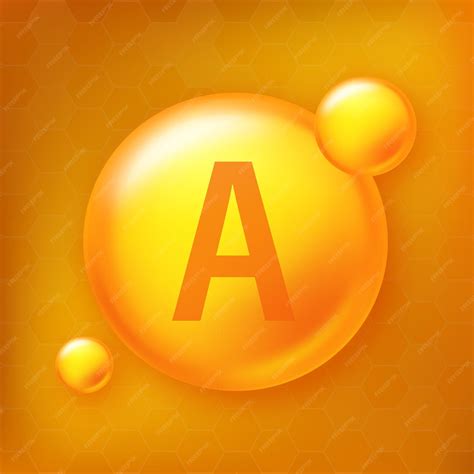 Premium Vector Vitamin A Gold Shining Pill Capcule Icon Pill Capcule