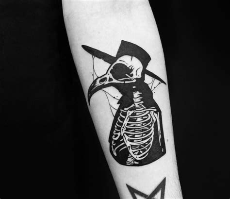 Crow Skeleton Tattoo