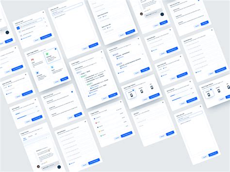 A Collection Of Modals Product Ui Popups And Dialogues On Behance