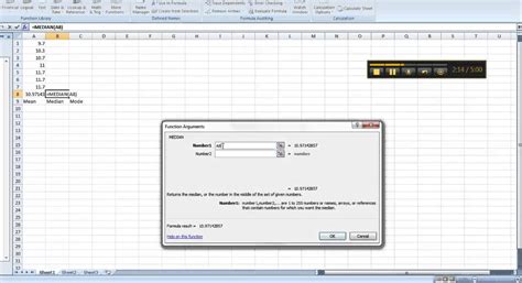 Ch 2 3 Descriptive Statistics Using Excel Youtube