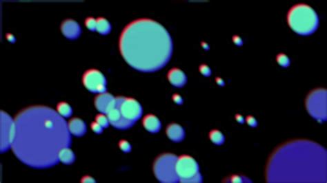Blue Particles Blurred Glitch Effect Loop — Free Stock Footage Archive