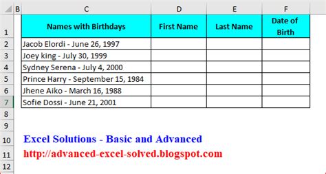 Flash Fill Split Cells In Excel Step By Step Excel Solutions