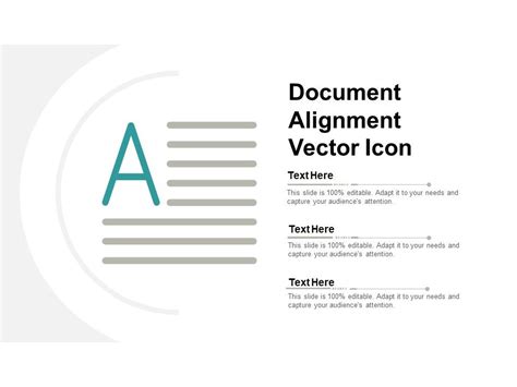 Document Alignment Vector Icon Ppt PowerPoint Presentation Infographic Template Files