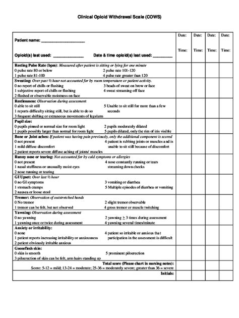 Cows Screening Tool Complete With Ease Airslate Signnow