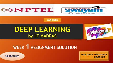 💥week 1💥🔥100💥🔥deep Learning Assignment Answers🔥🔥 Youtube