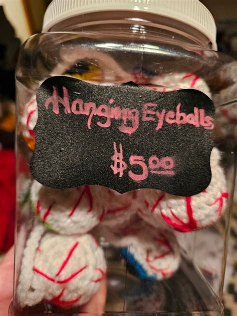 Crochet Hanging Eyeballs Small Town Creations