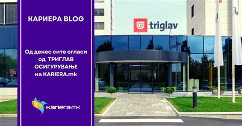 Од денес сите огласи од Триглав Осигурување на Kariera Mk Kariera Mk