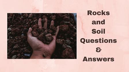 Rocks And Soil Questions Answers WittyChimp