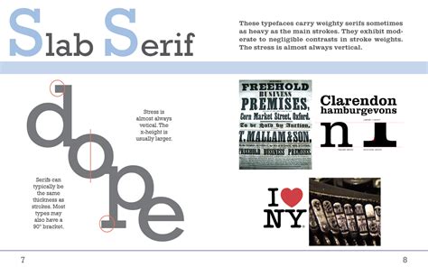 Typeface Classification Booklet Behance