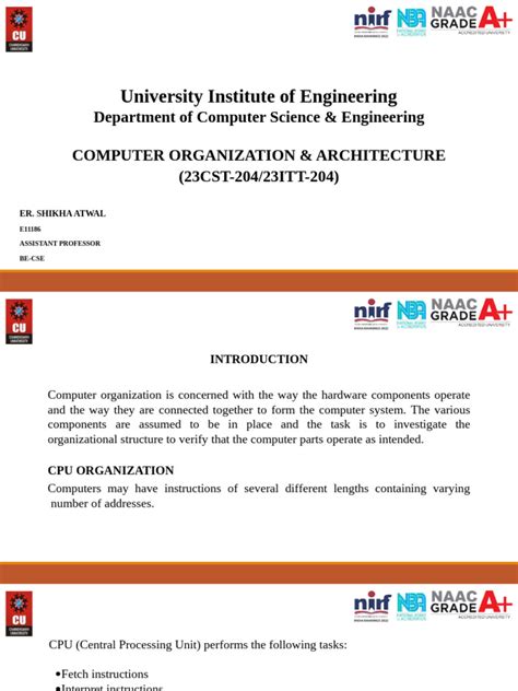 Lecture 131 Computer Organization Cpu Organization General Register