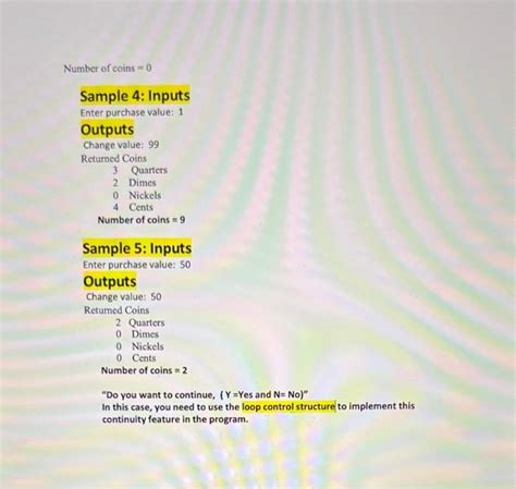 Solved Python Code For Each Sample Using While Loop