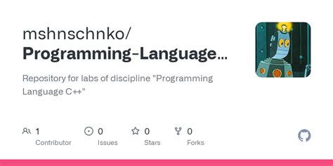 GitHub Mshnschnko Programming Language Cpp Repository For Labs Of