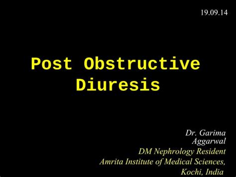 Post Obstructive Diuresis Ppt
