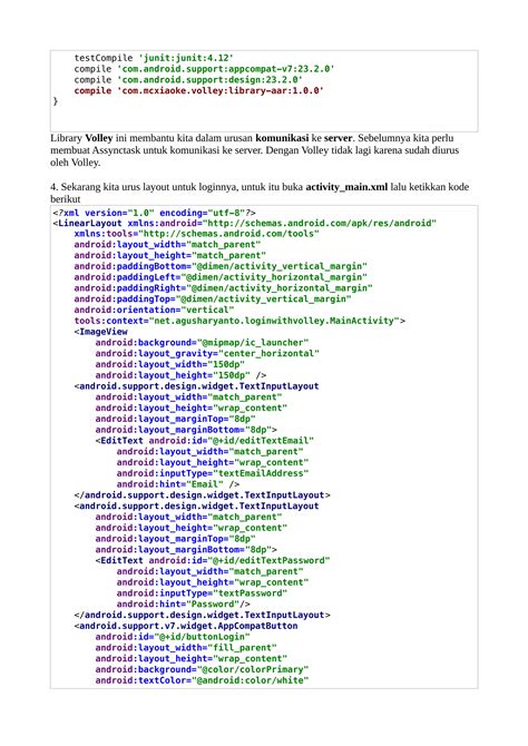 Belajar Android Php Mysql Login Dengan Volley Pdf