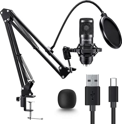 Snapklik Com USB Microphone Professional KHz Bit Plug Play PC Computer Condenser