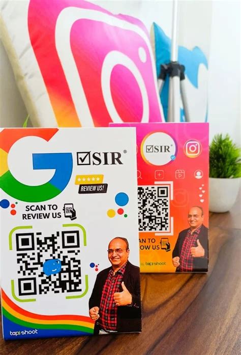 Acrylic 6x4 Inch Qr Code Standee With Design And Print For Promotional