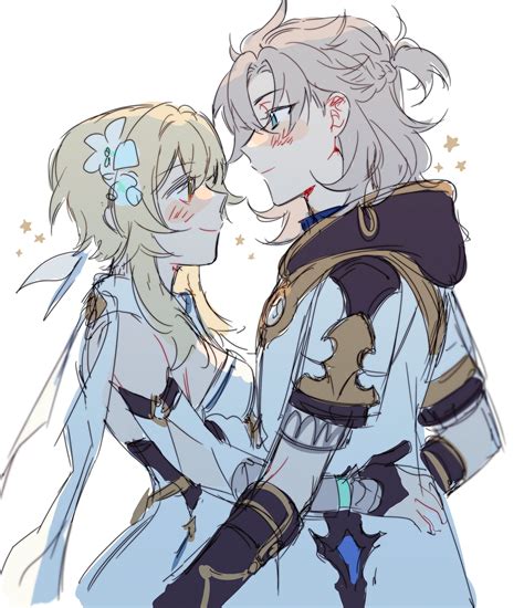 Lumine And Albedo Genshin Impact Drawn By Majunjuu Danbooru