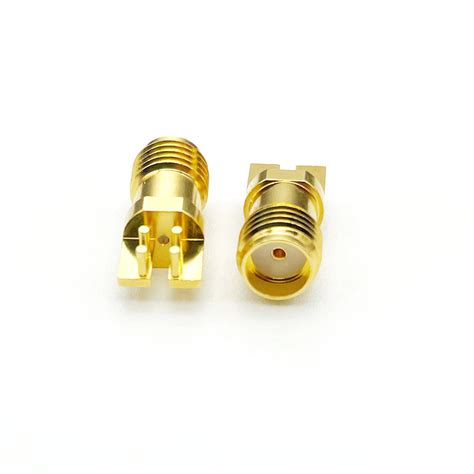 Sma Female Pcb Edge Launch Rf Coax Connector With Legs Vinstronics