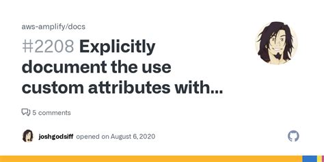 Explicitly Document The Use Custom Attributes With Amplifysignup React Component · Issue 2208